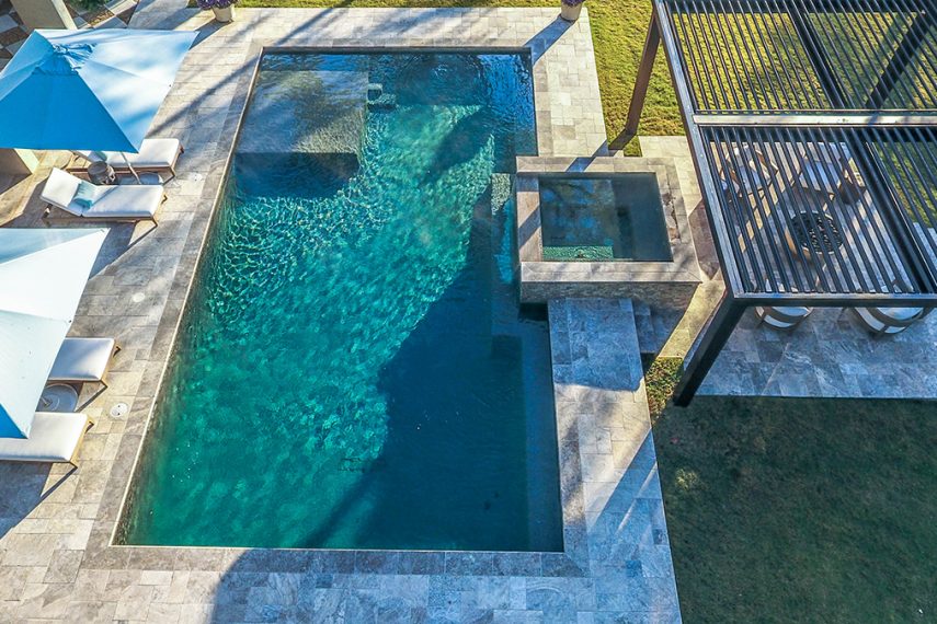 Modern Rectangle Pool in Historic Heathwood – The Clearwater Pool Company