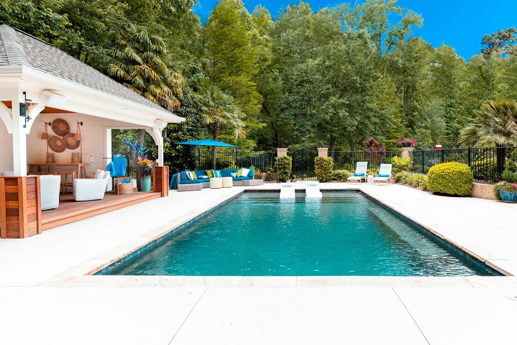Modern Rectangle Pool in Historic Heathwood – The Clearwater Pool Company