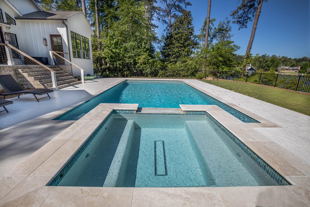 Modern Rectangle Pool in Historic Heathwood – The Clearwater Pool Company