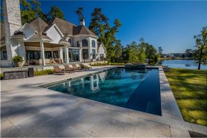 Rectangle Pool with Raised Wall on Lake Katherine – The Clearwater Pool ...
