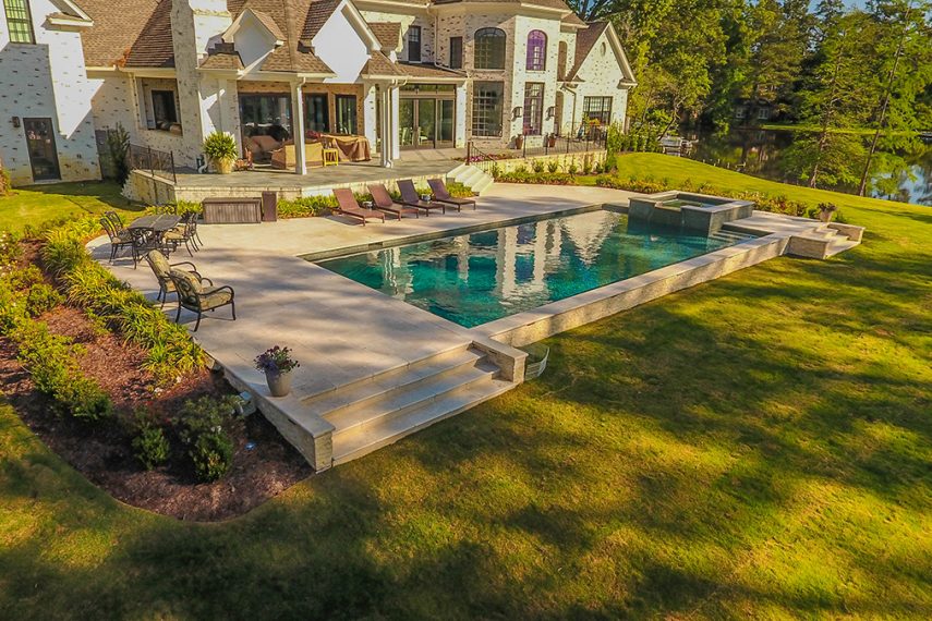 Gunite Pool with Automatic Cover – The Clearwater Pool Company